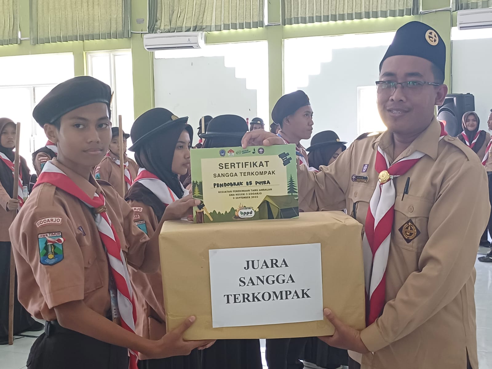 Membangun Pramuka Tangguh dan berkarakter dalam Penerimaan Tamu Ambalan ...