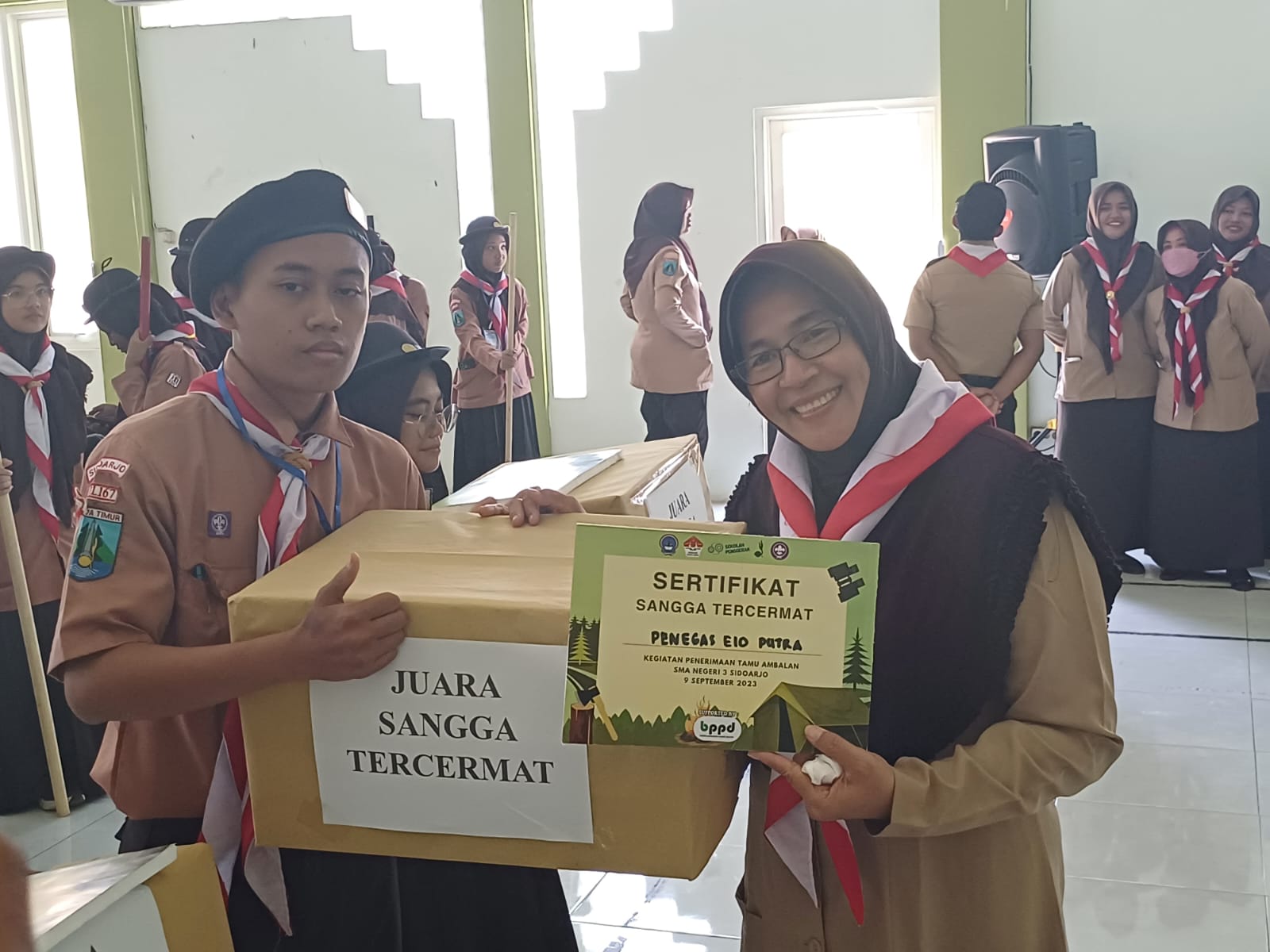 Membangun Pramuka Tangguh dan berkarakter dalam Penerimaan Tamu Ambalan ...